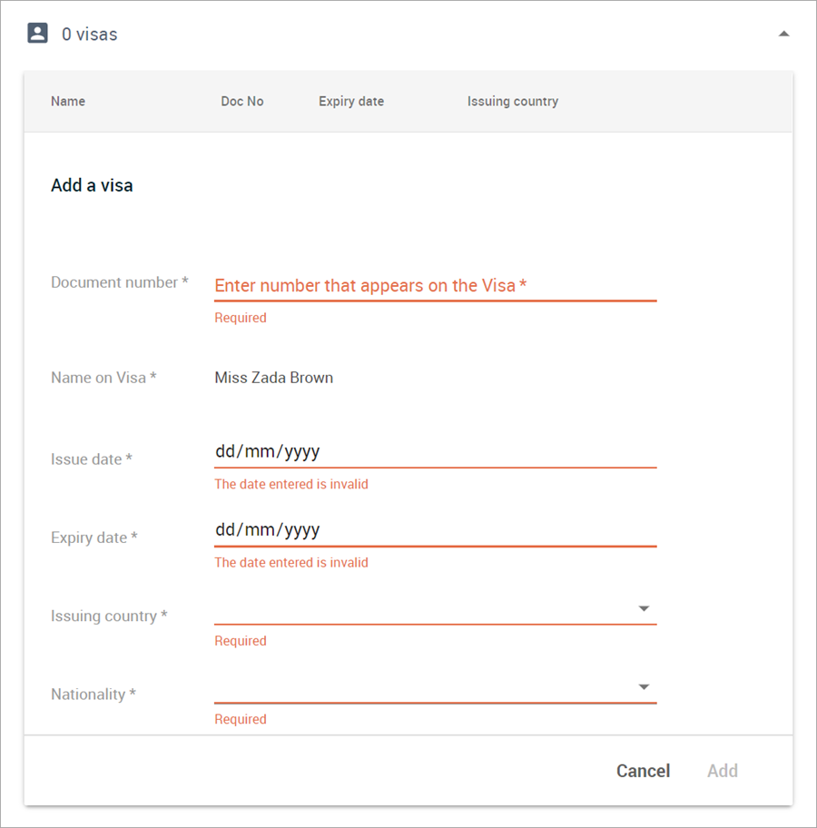 Manage Passports and Visas – Zeno Knowledge Base