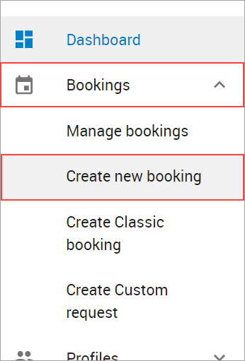 New Booking – Zeno Knowledge Base
